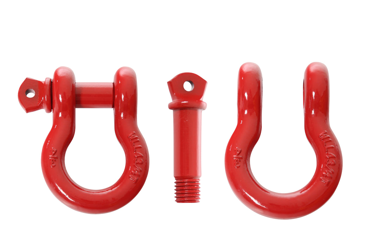 Recovery Shackle 3/4" 4.75 Ton - Red – BTR Outfitters